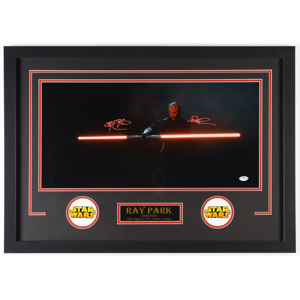Ray Park Signed "Star Wars Episode I: The Phantom Menace" Custom Framed ...