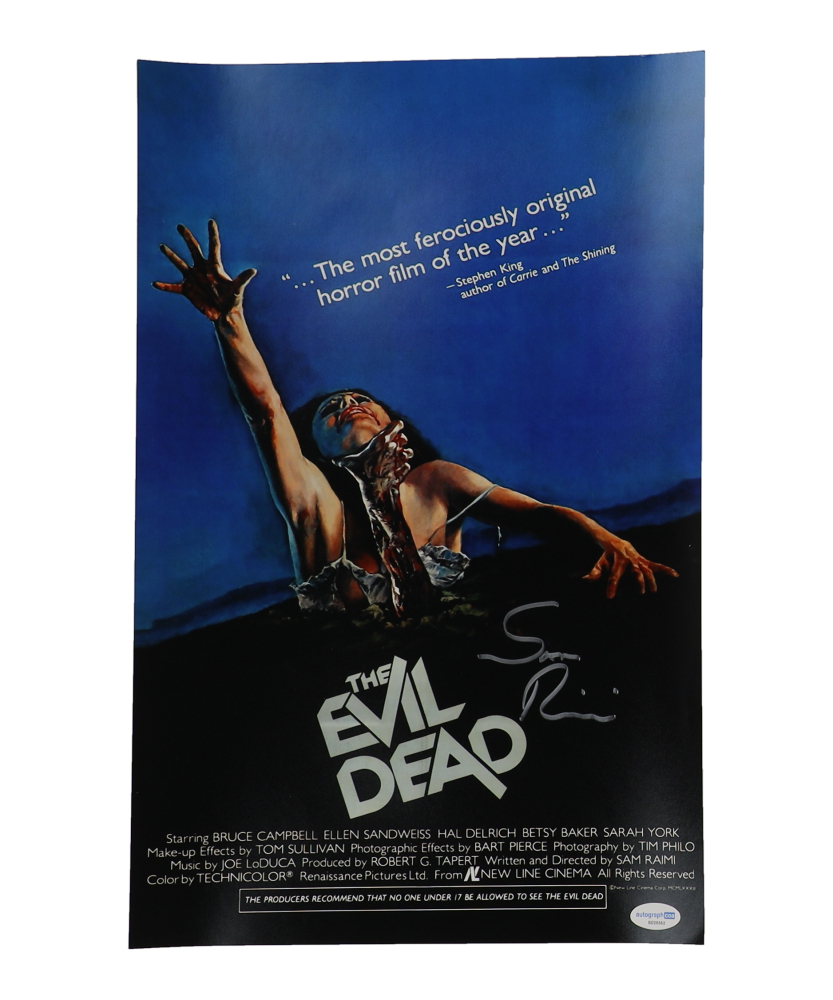 Sam Raimi Signed "The Evil Dead" 11x17 Movie Poster (AutographCOA ...