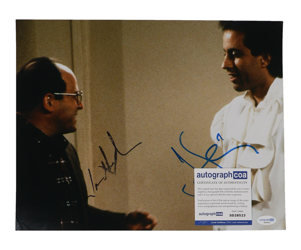 Jerry Seinfeld & Jason Alexander Signed "Seinfeld" 11x14 Photo ...