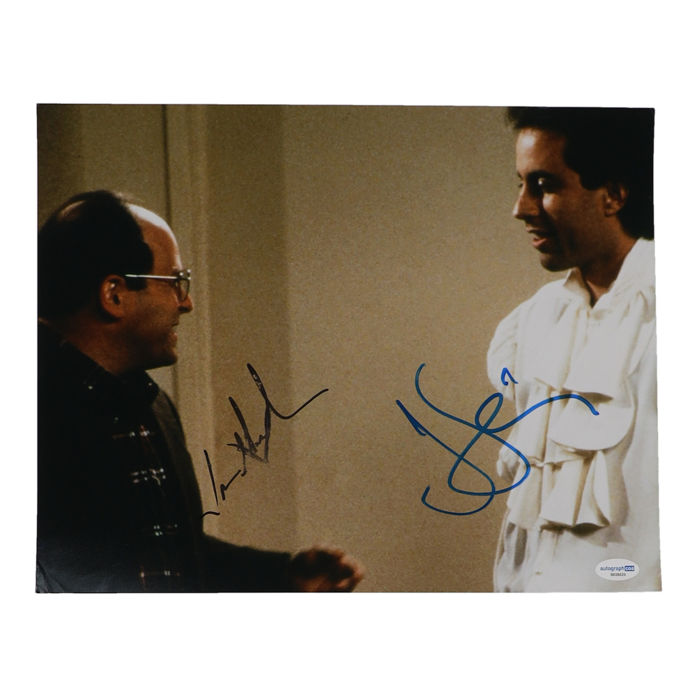 Jerry Seinfeld & Jason Alexander Signed "Seinfeld" 11x14 Photo ...