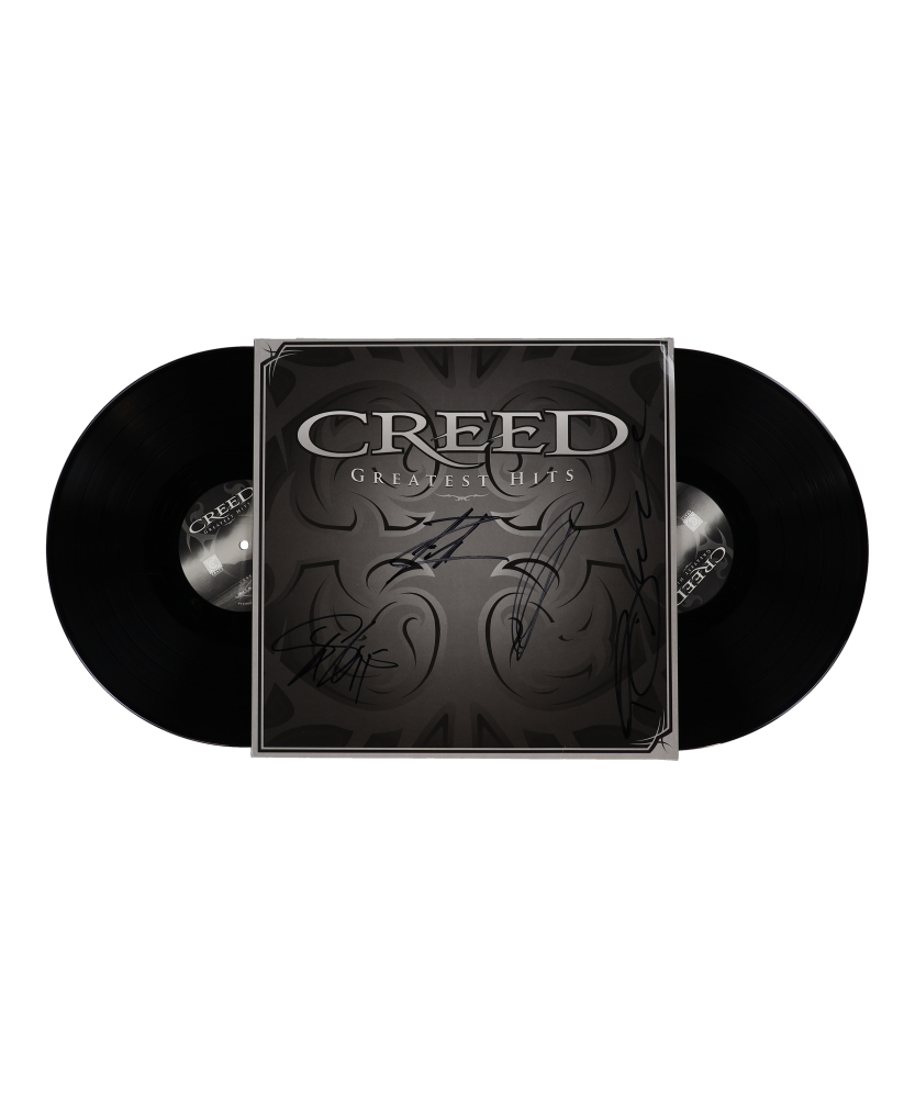 Creed "Greatest Hits" Vinyl Album Signed By Scott Stapp, Mark Tremonti ...