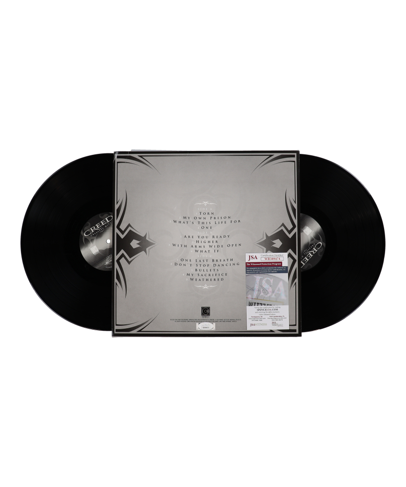Creed "Greatest Hits" Vinyl Album Signed By Scott Stapp, Mark Tremonti ...