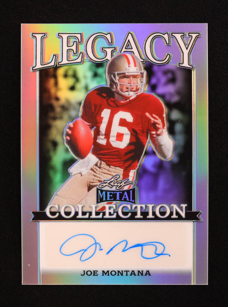 Joe Montana 2024 Leaf Legacy Collection #BA-JM17 Autograph Silver ...