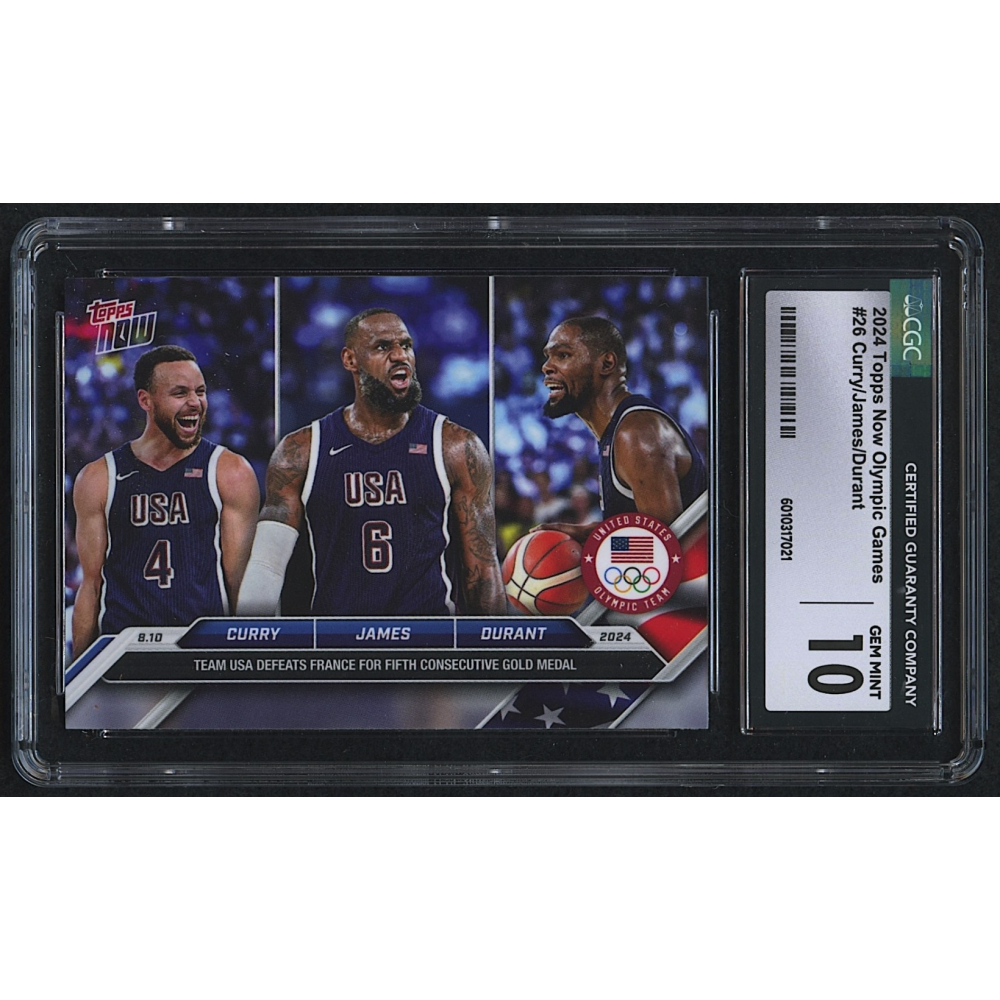 Steph Curry | LeBron James | Kevin Durant 2024 Topps Now Olympic Games ...
