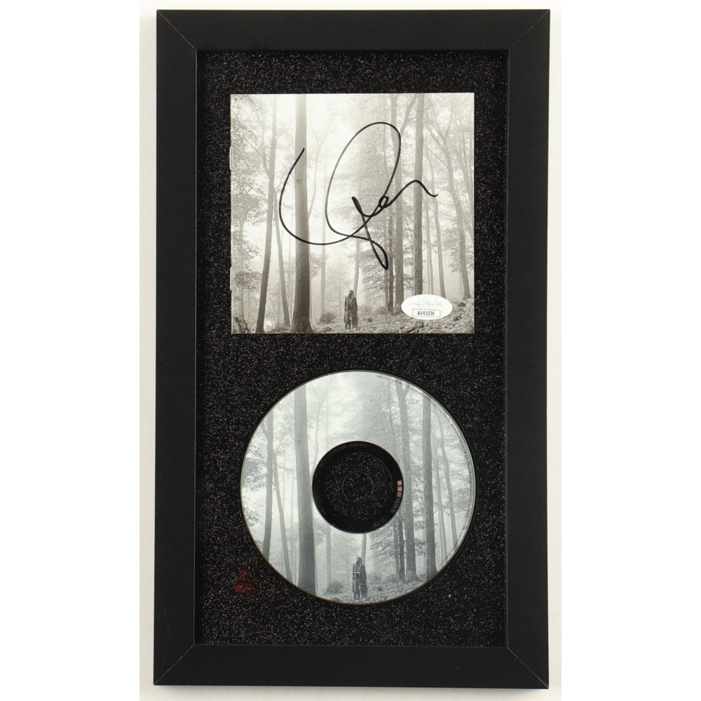Taylor Swift Signed "Folklore" Custom Framed CD Album Insert Display ...