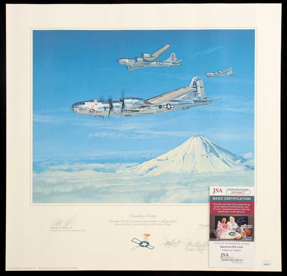 Robert Morgan Signed Craig Kodera "Dauntless Dotty" 16.5x17 Lithograph ...