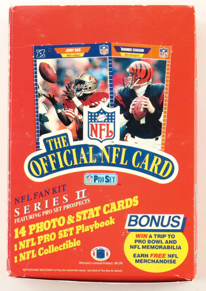 1989 Pro Set Series 2 Football Wax Box with (36) Packs | Pristine Auction