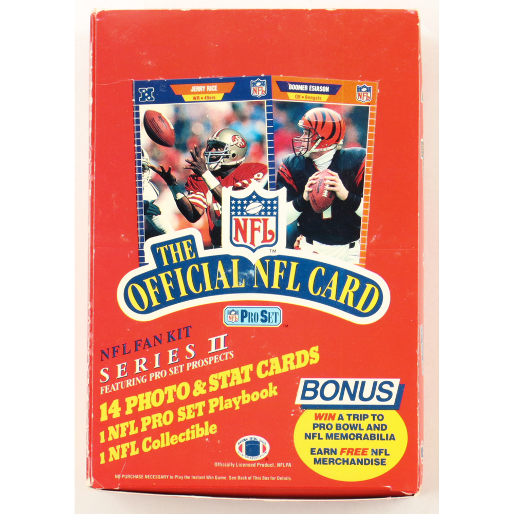 1989 Pro Set Series 2 Football Wax Box with (36) Packs | Pristine Auction