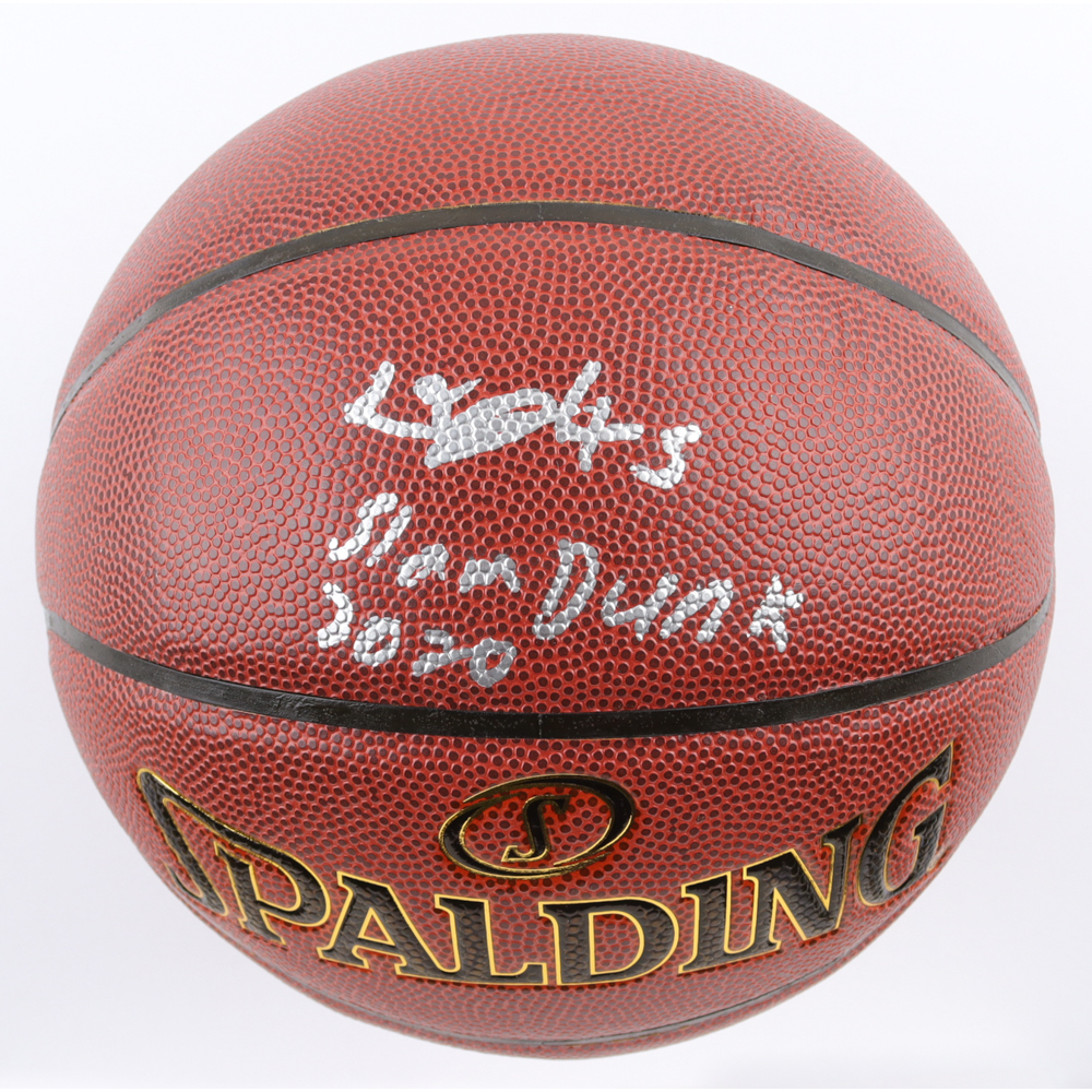 Derrick Jones Jr. Signed Basketball Inscribed "Slam Dunk 2020" (PSA ...