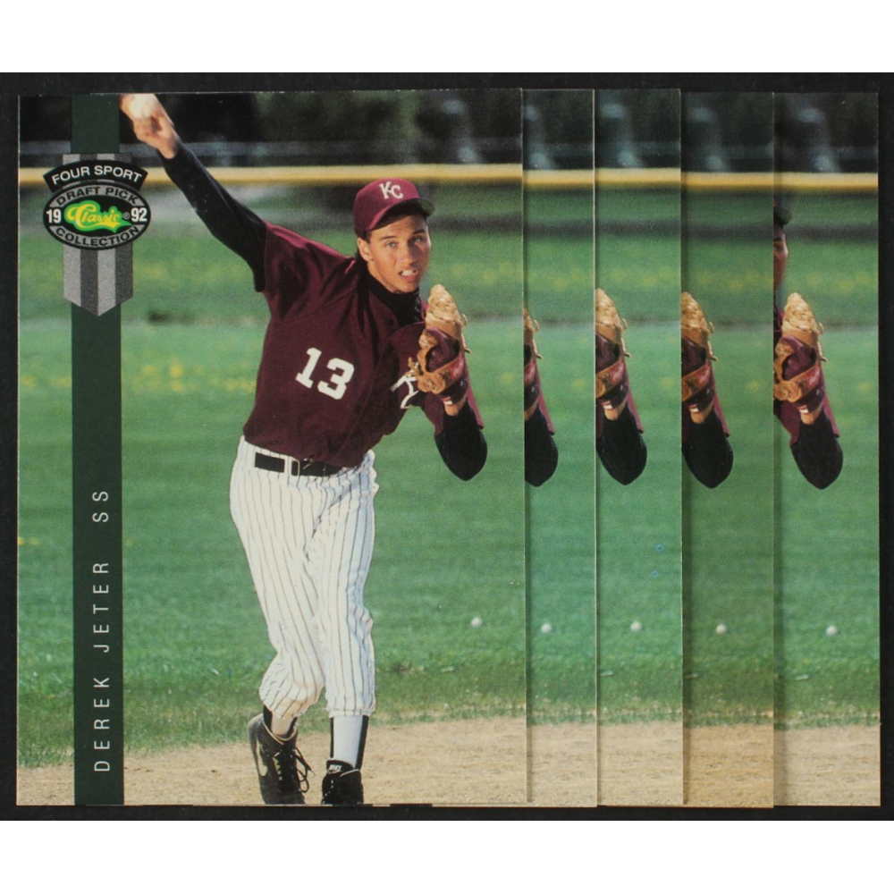 Derek Jeter 1992 Classic Four Sport #231 RC Set of (5) Cards | Pristine ...