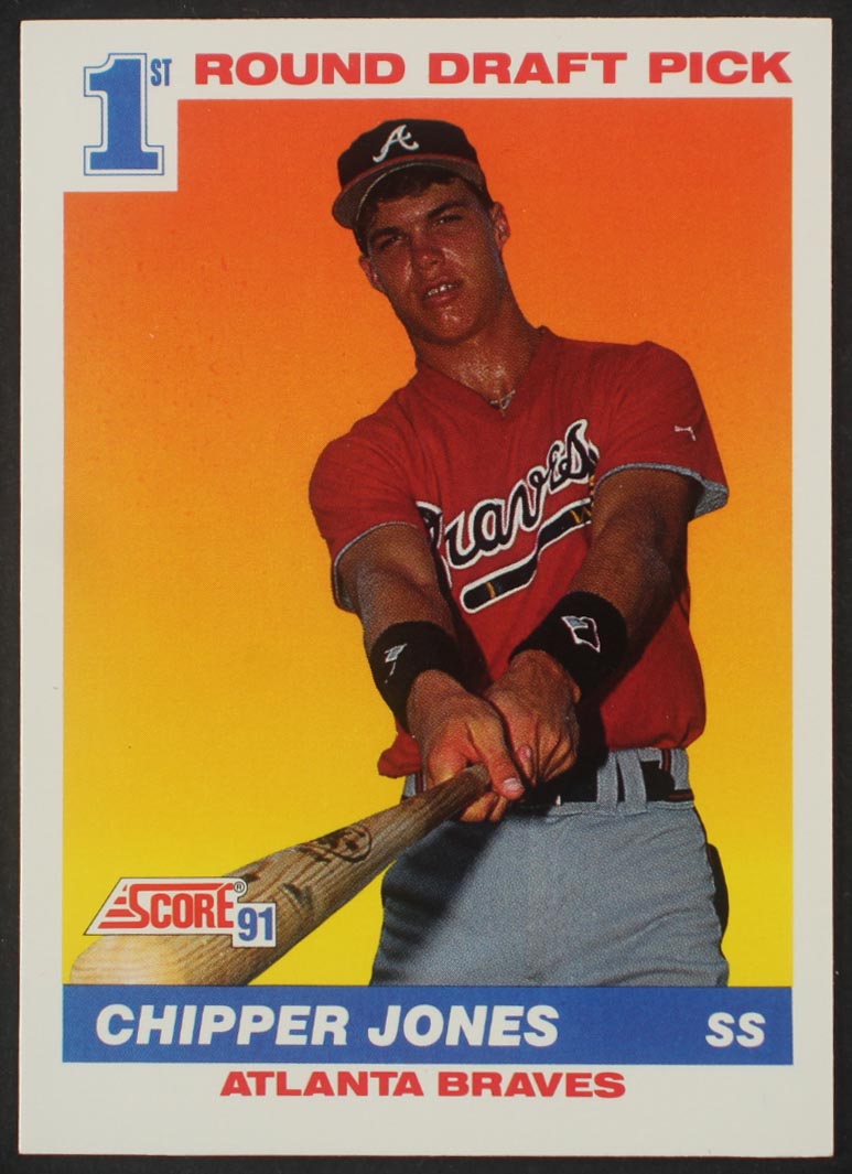 Chipper Jones 1991 Score #671 RC Set of (5) Cards | Pristine Auction
