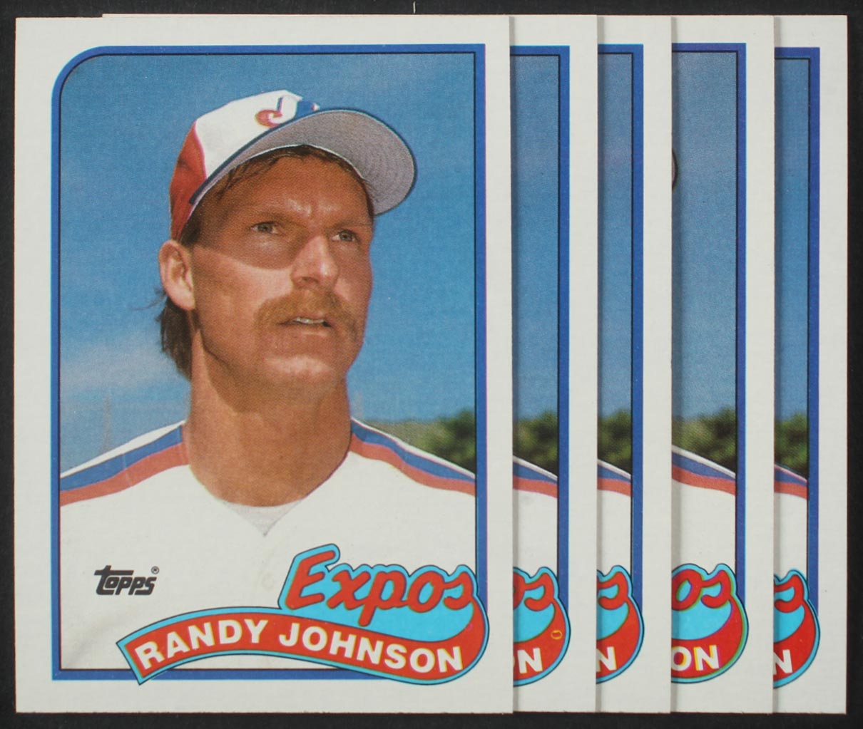 Randy Johnson 1989 Topps #647 RC Set of (5) Cards | Pristine Auction