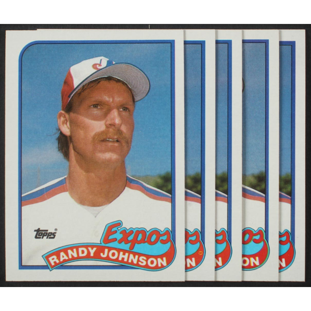 Randy Johnson 1989 Topps #647 RC Set of (5) Cards | Pristine Auction