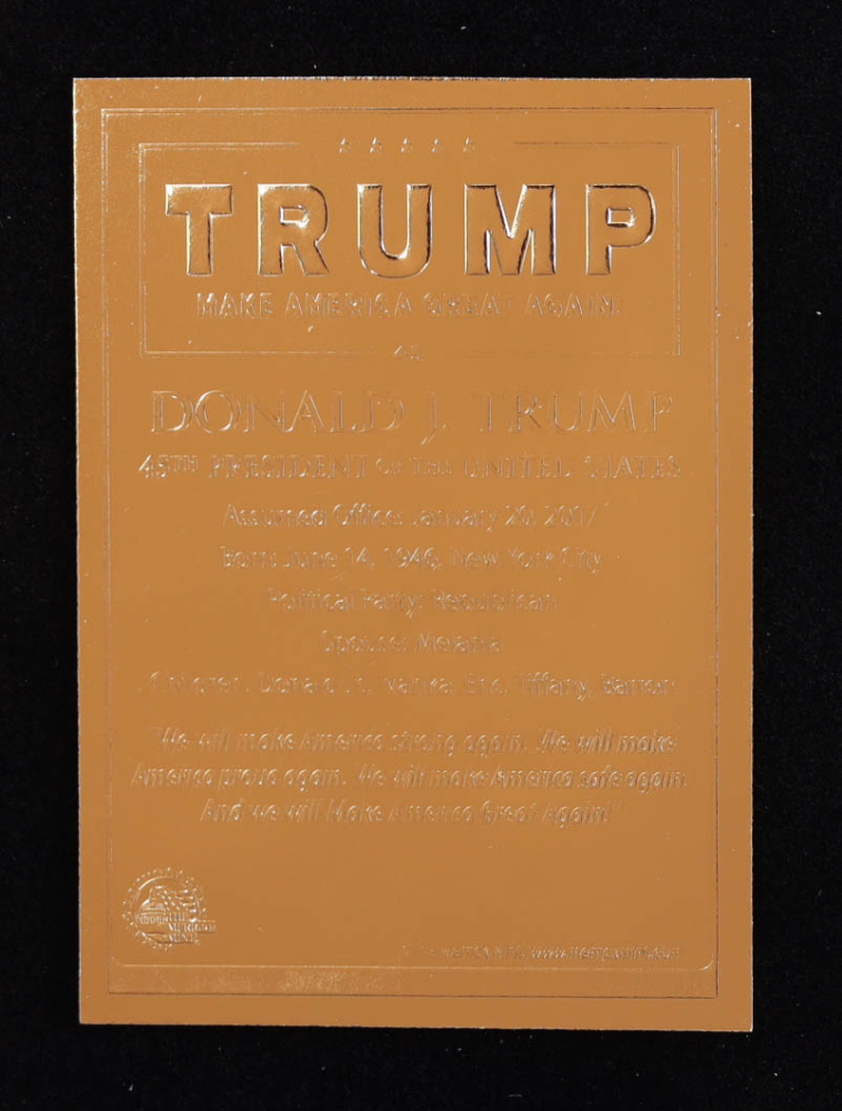 Donald Trump 2021 Merrick Mint For President 2024 Red Signature Series ...