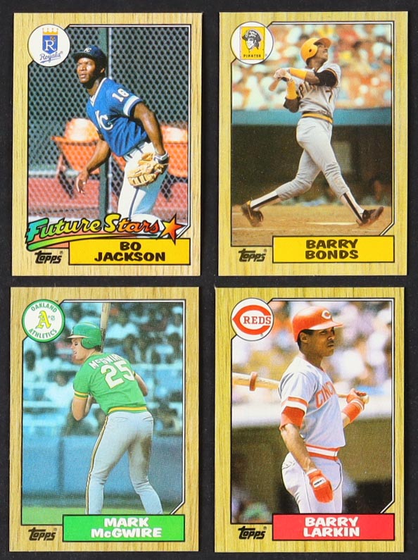 1987 Topps Baseball Complete Set of (792) Cards with Bo Jackson #170 RC ...