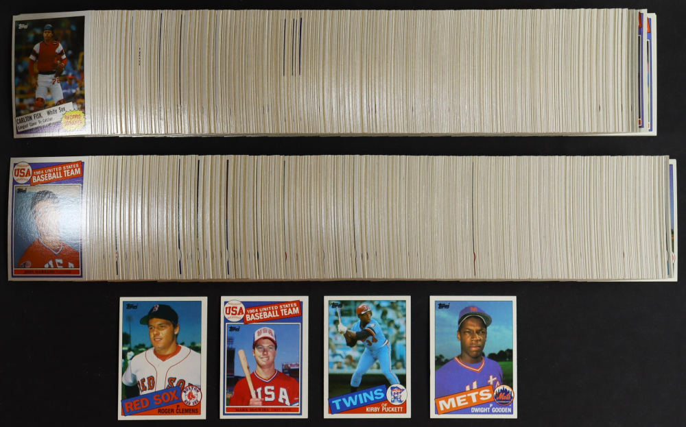 1985 Topps Baseball Complete Set of (792) Cards with Mark McGwire #401 ...