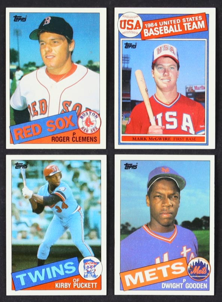 1985 Topps Baseball Complete Set of (792) Cards with Mark McGwire #401 ...