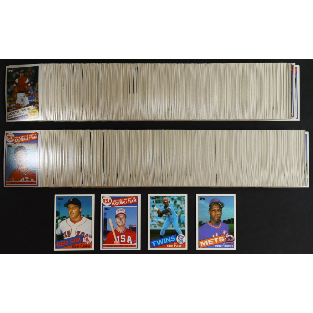 1985 Topps Baseball Complete Set of (792) Cards with Mark McGwire #401 ...