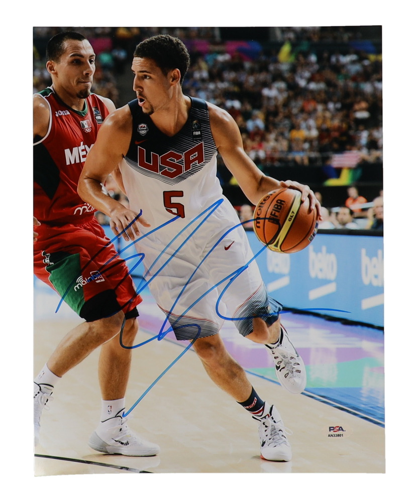 Klay Thompson Signed Team USA 11x14 Photo (PSA) | Pristine Auction
