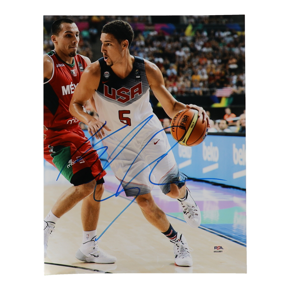 Klay Thompson Signed Team USA 11x14 Photo (PSA) | Pristine Auction
