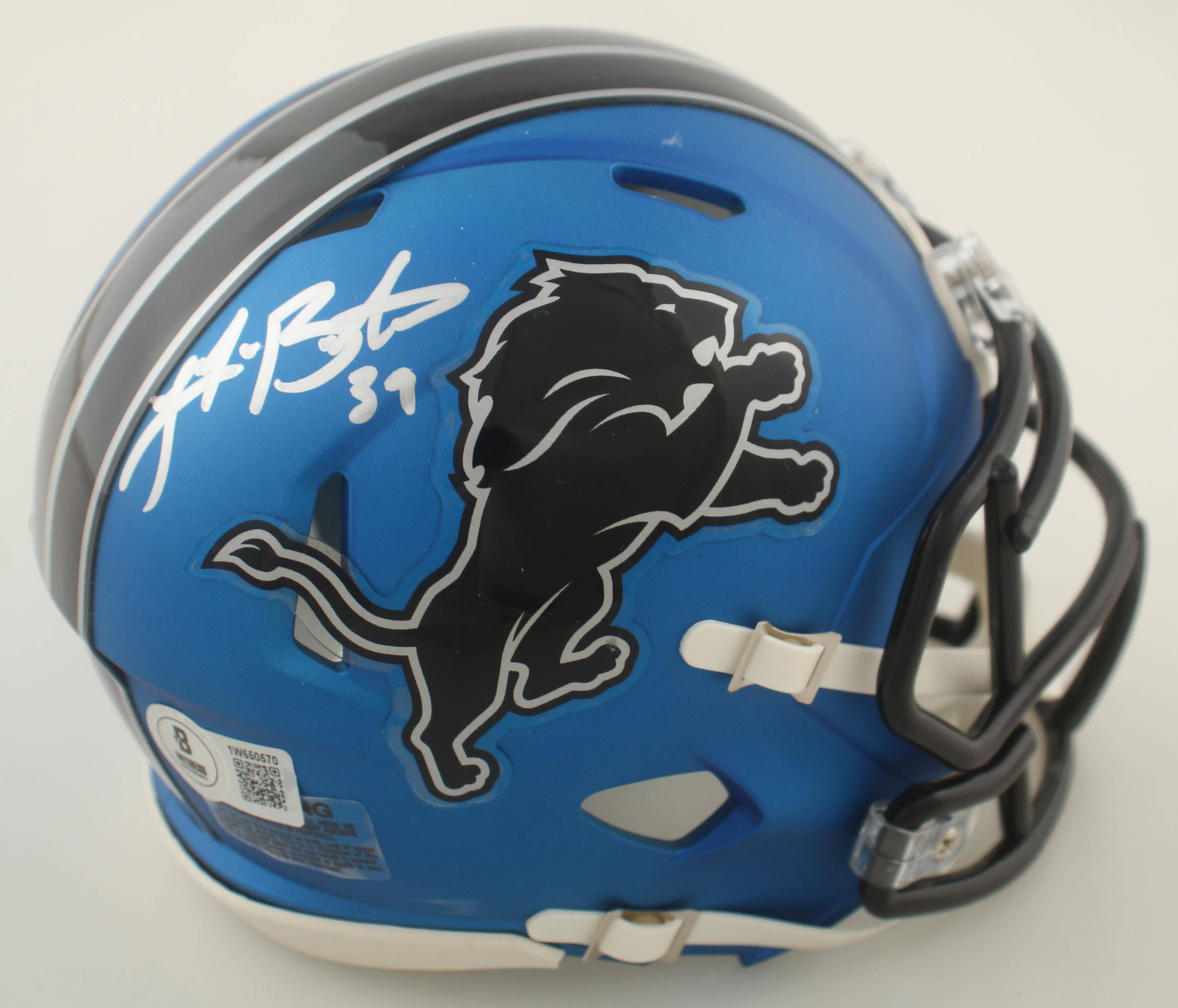 Jake Bates Signed Lions Speed Mini Helmet (Beckett) | Pristine Auction