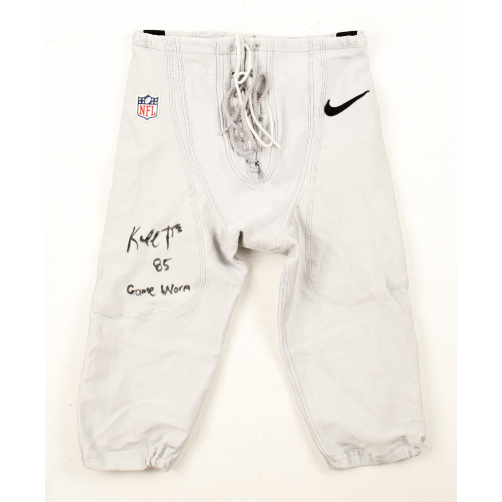 Kenbrell Thompkins Twice-Signed Raiders Game-Worn Pants (JSA ...