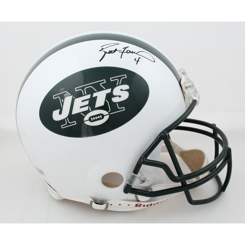 Brett Favre Signed Jets Full-Size Authentic On-Field Helmet (Beckett ...