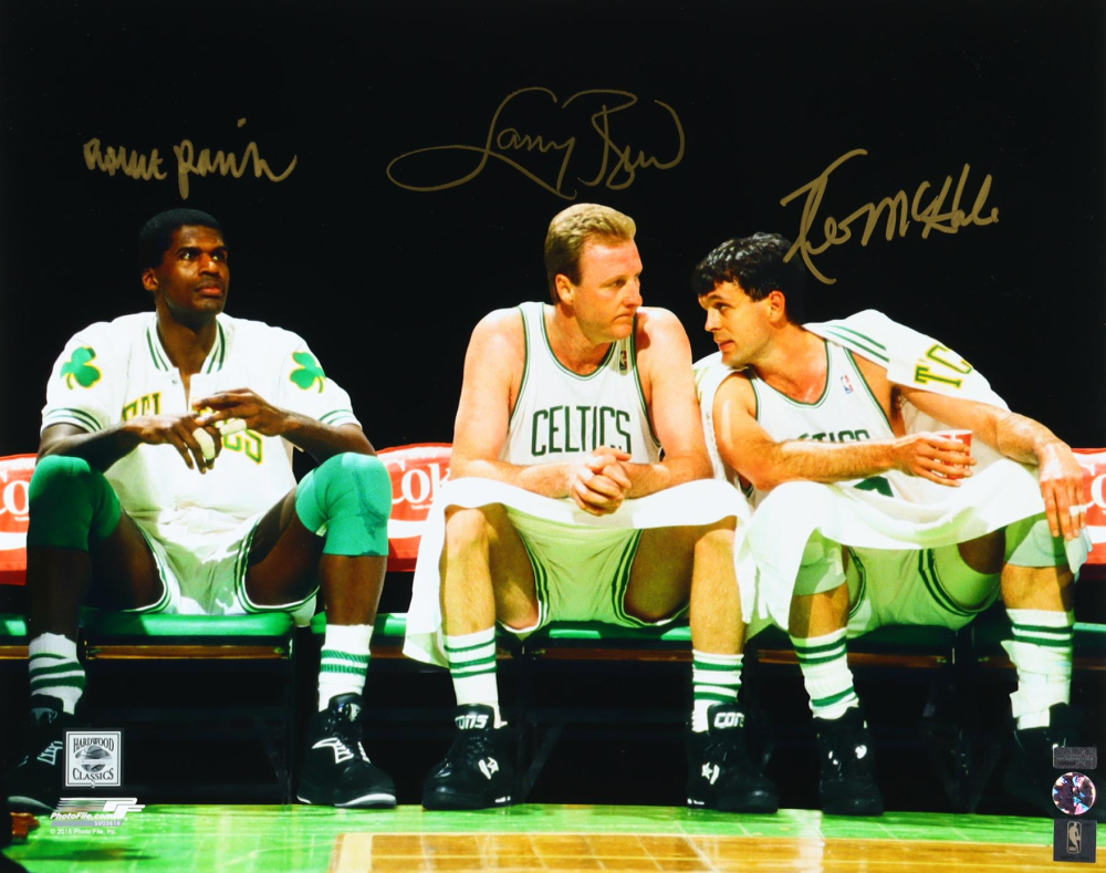 Robert Parish, Larry Bird & Kevin McHale Signed Celtics 16x20 Photo ...