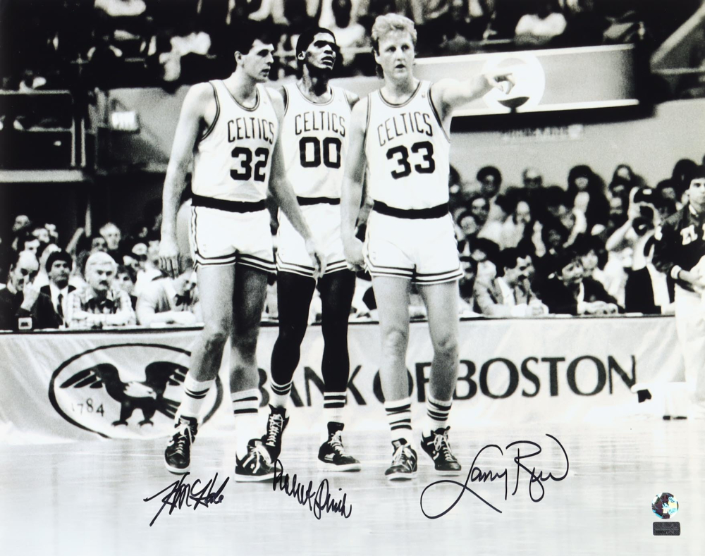 Robert Parish, Larry Bird & Kevin McHale Signed Celtics 16x20 Photo ...