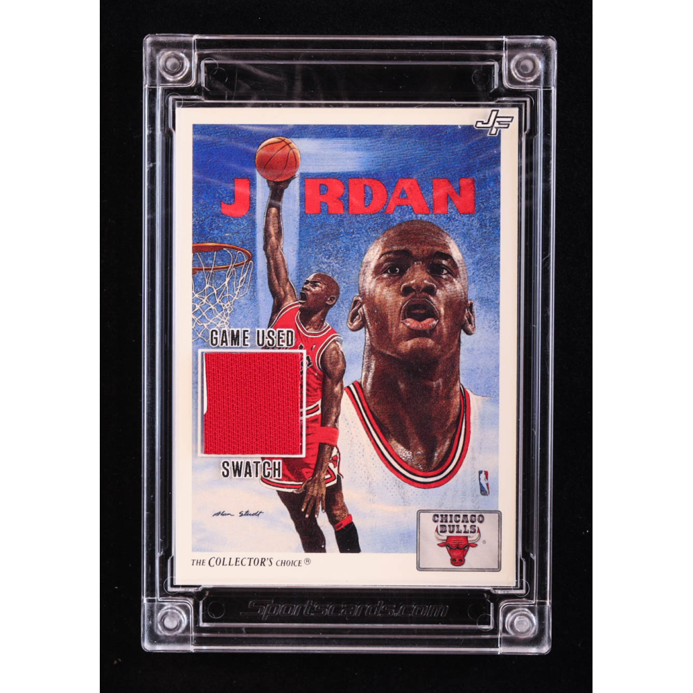 Michael Jordan 2024 Jersey Fusion Game Used Swatch #MJ87 | Pristine Auction