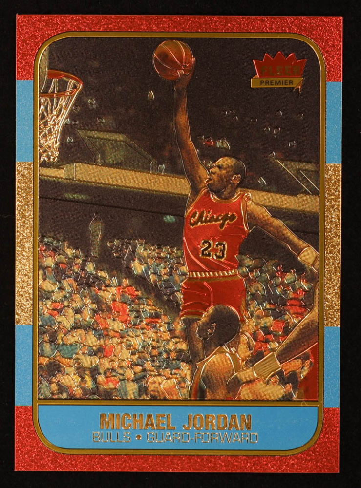 Michael Jordan 1996-97 Fleer Polychrome 10th Anniversary Refractor ...