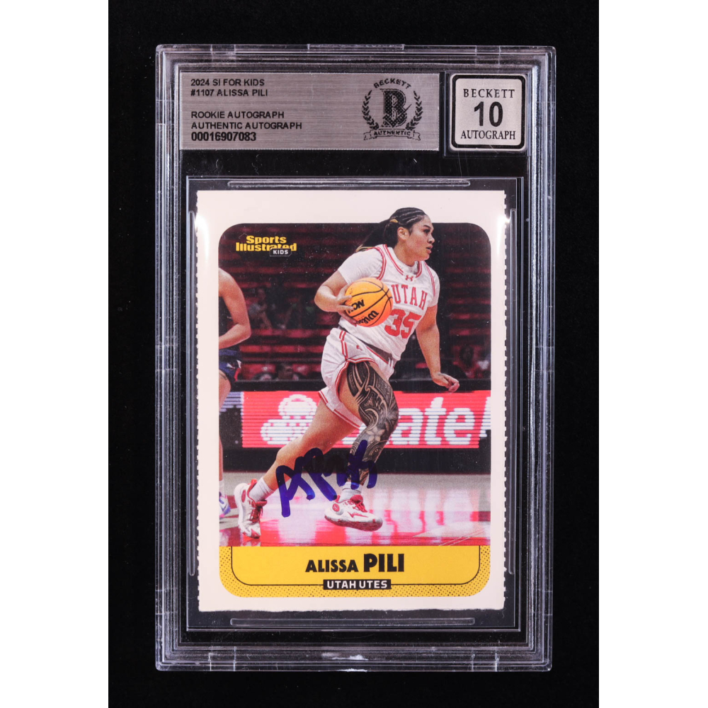 Alissa Pili Signed 2024 Sports Illustrated for Kids #1107 RC (BGS ...