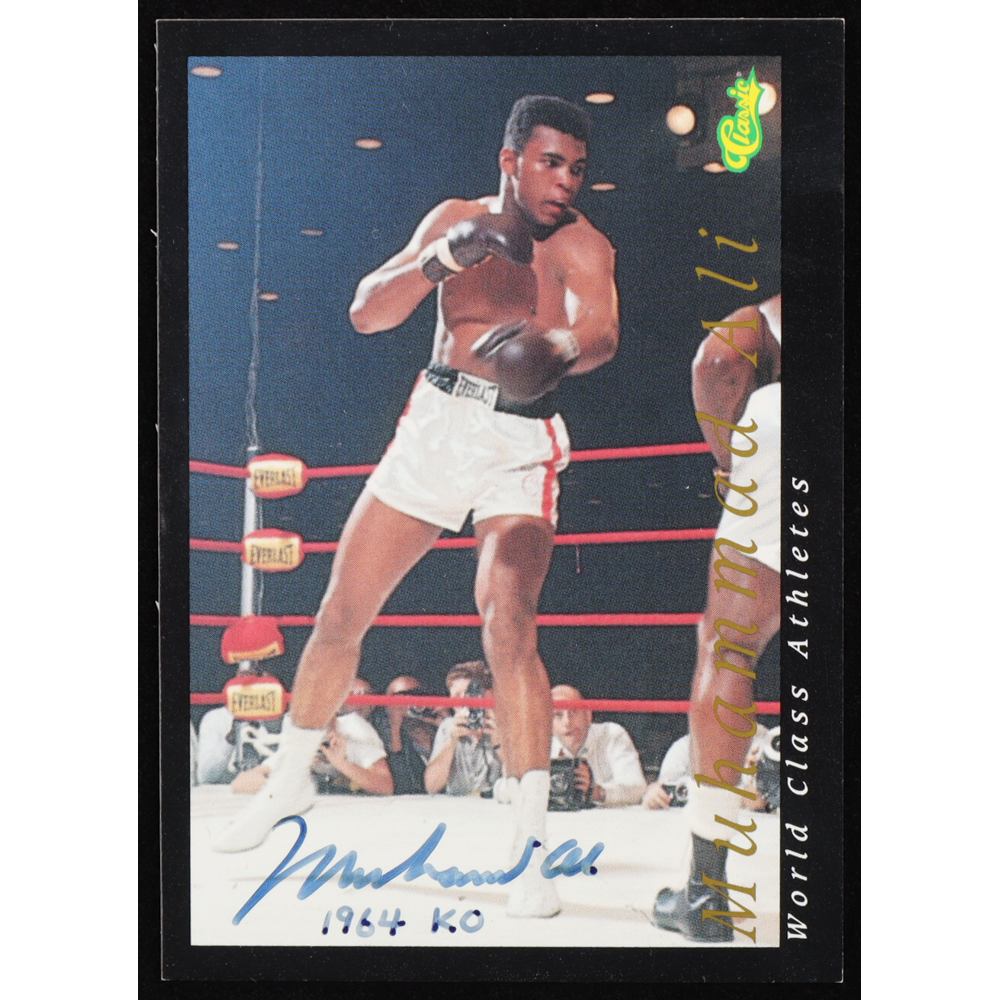 Muhammad Ali Signed 1992 Classic World Class Athletes #34 Boxing ...