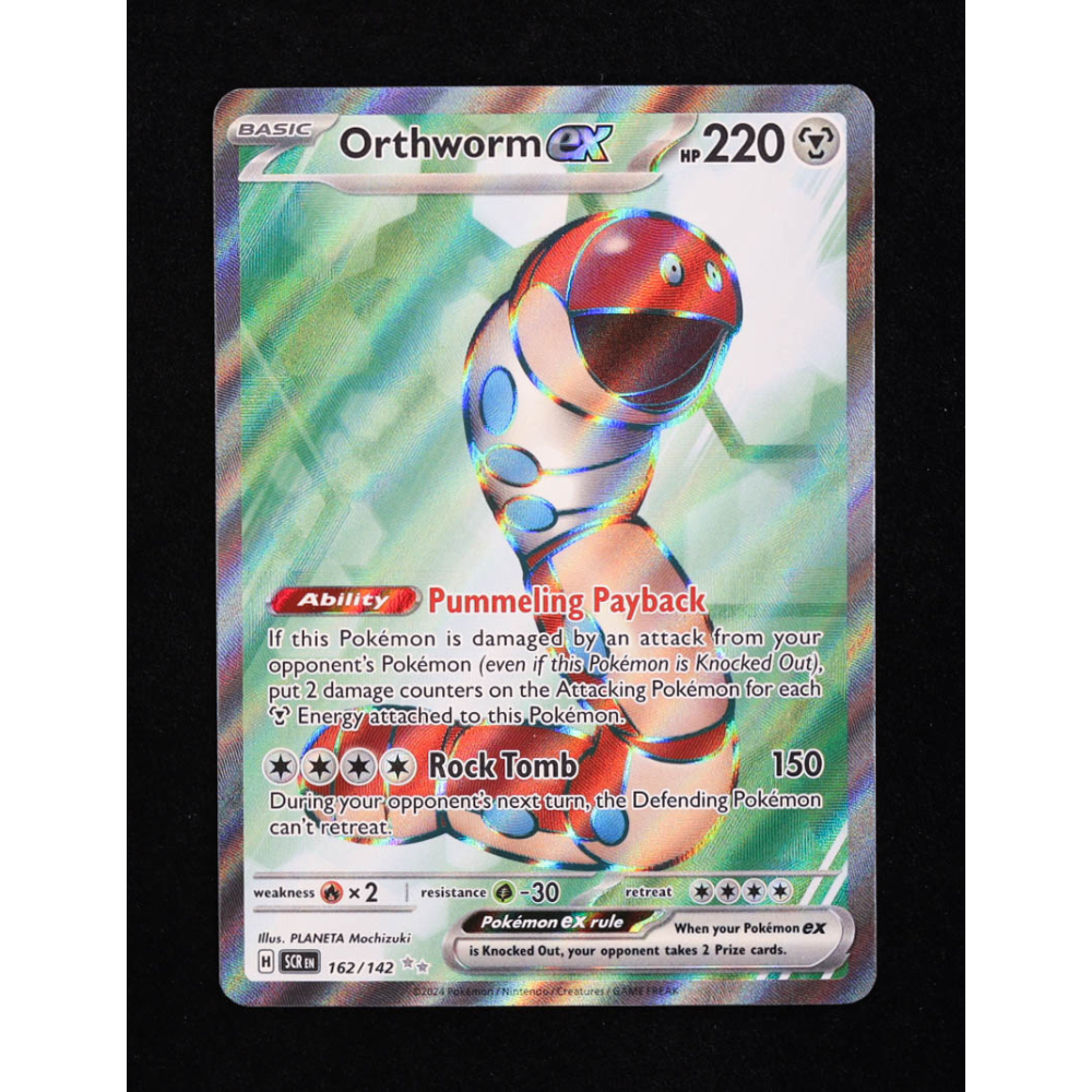 Orthworm ex 2024 Pokemon Scarlet and Violet Stellar Crown #162 ...