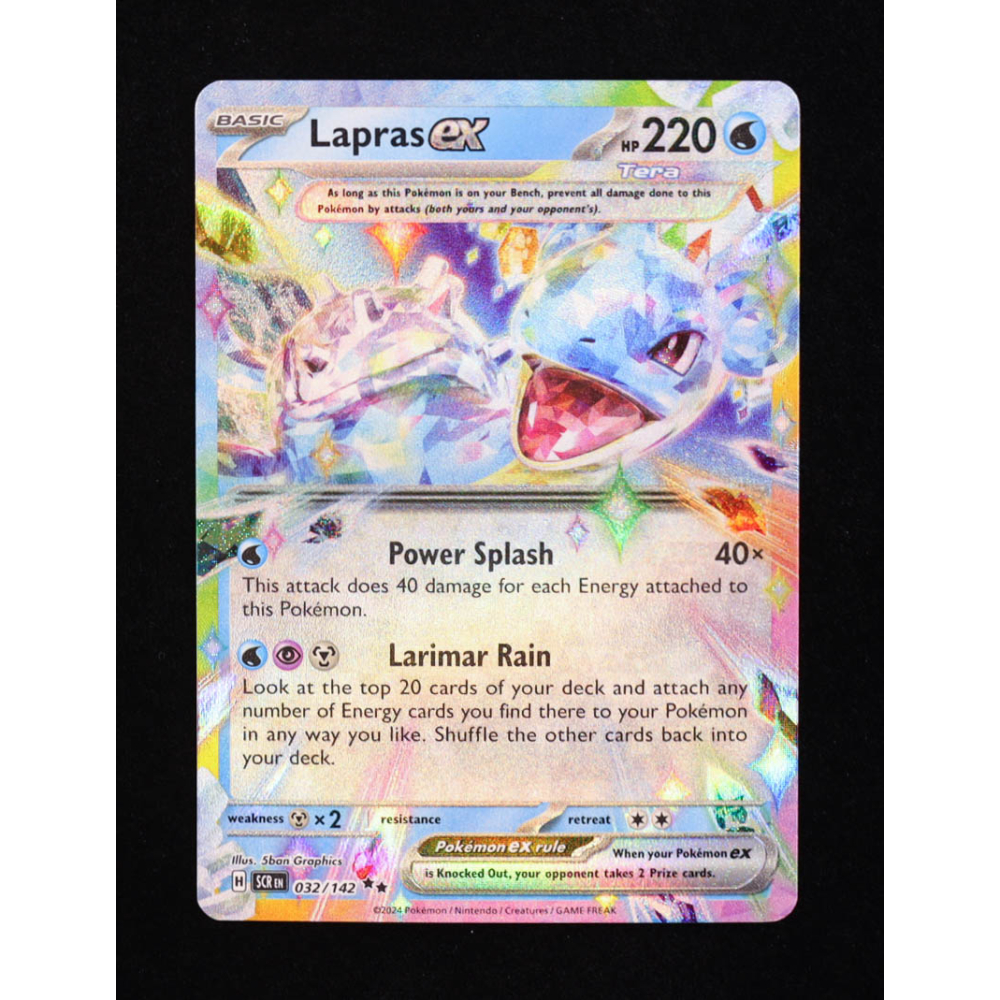 Lapras ex 2024 Pokemon Scarlet and Violet Stellar Crown #032 | Pristine Auction