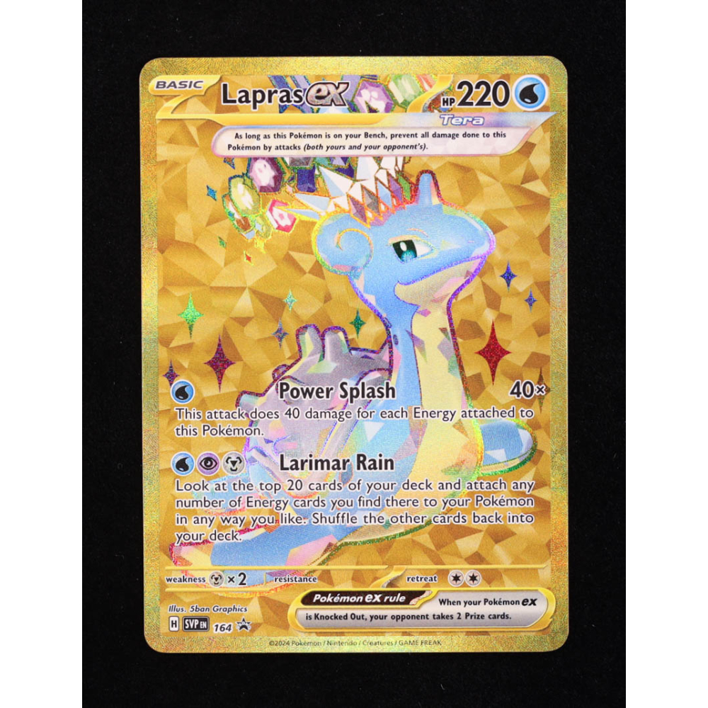Lapras ex 2024 Pokemon Scarlet and Violet Stellar Crown Black Star Promos #164 | Pristine Auction