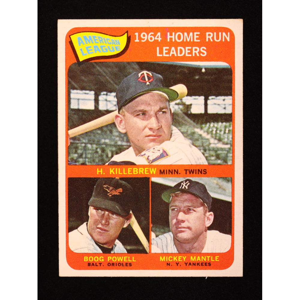 Harmon Killebrew / Mickey Mantle / Boog Powell 1965 Topps #3 AL Home ...
