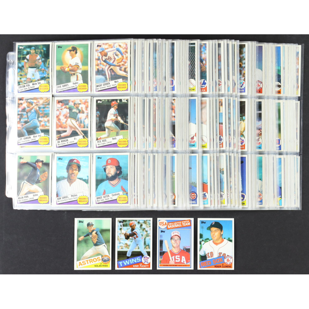 1985 Topps Baseball Complete Set of (792) Cards with Mark McGwire #401 ...