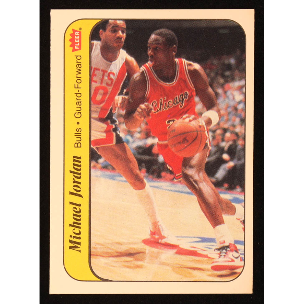 Michael Jordan 1986-87 Fleer Stickers #8 RC | Pristine Auction