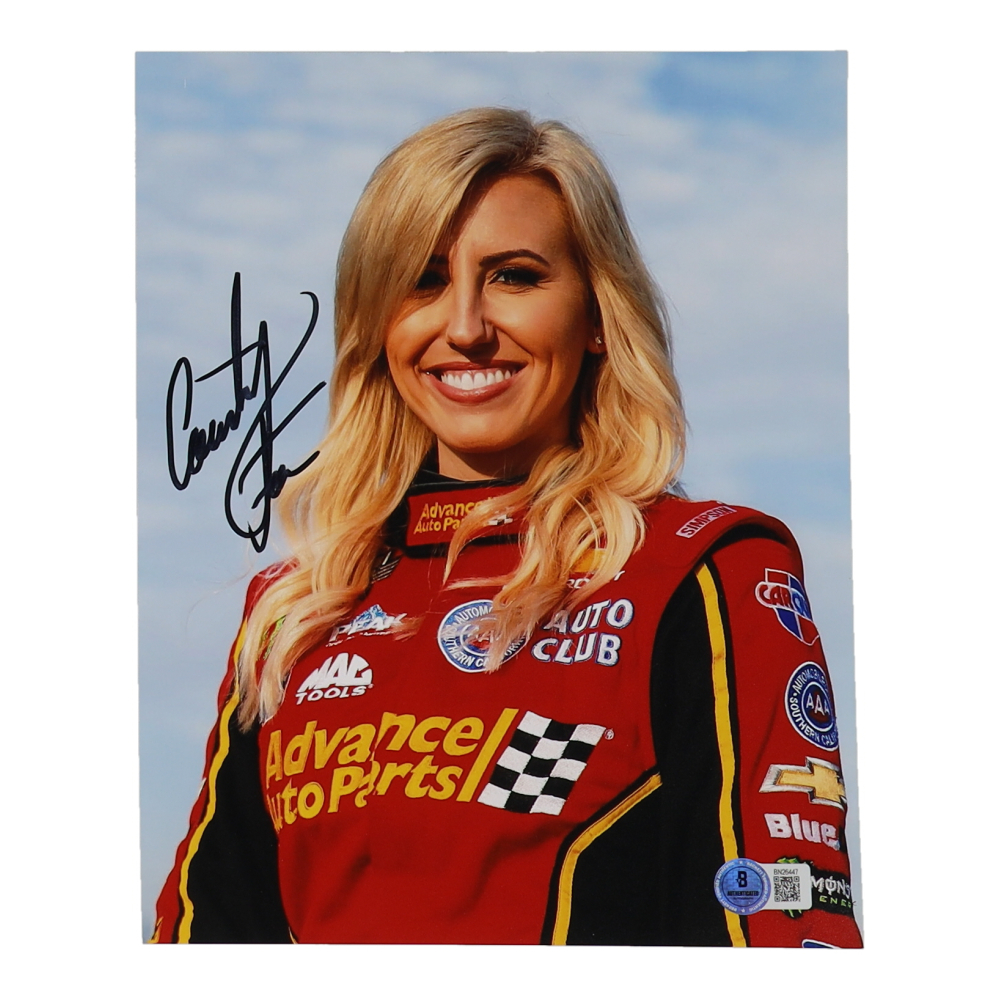 Courtney Force Signed NHRA 8x10 Photo (Beckett) | Pristine Auction