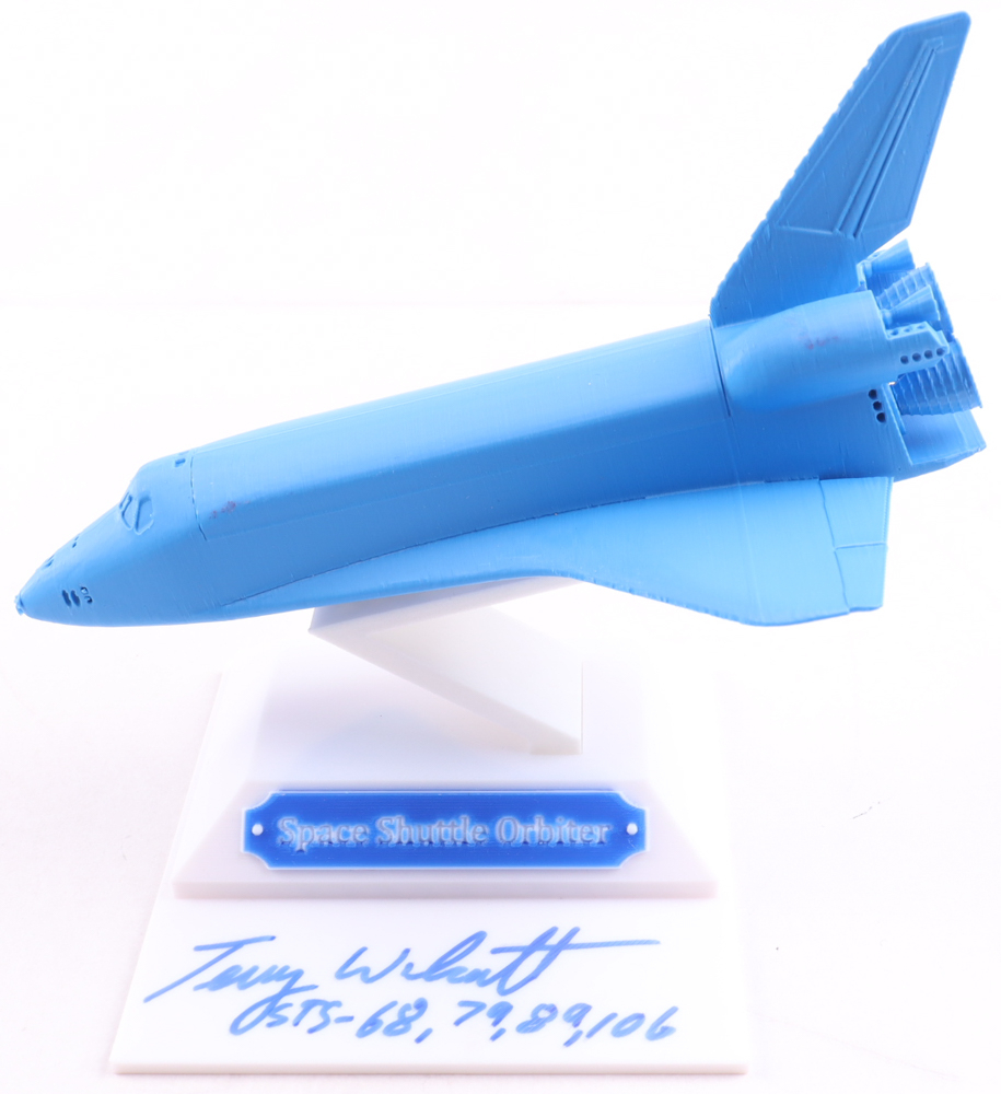 Terrence W. Wilcutt Signed "Space Shuttle Orbiter" 3D Printed Model ...