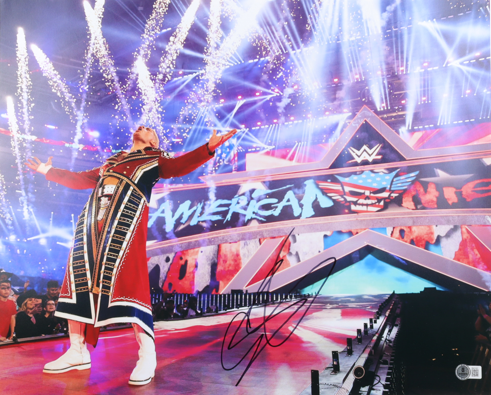 Cody Rhodes Signed WWE 16x20 Photo (Beckett) | Pristine Auction