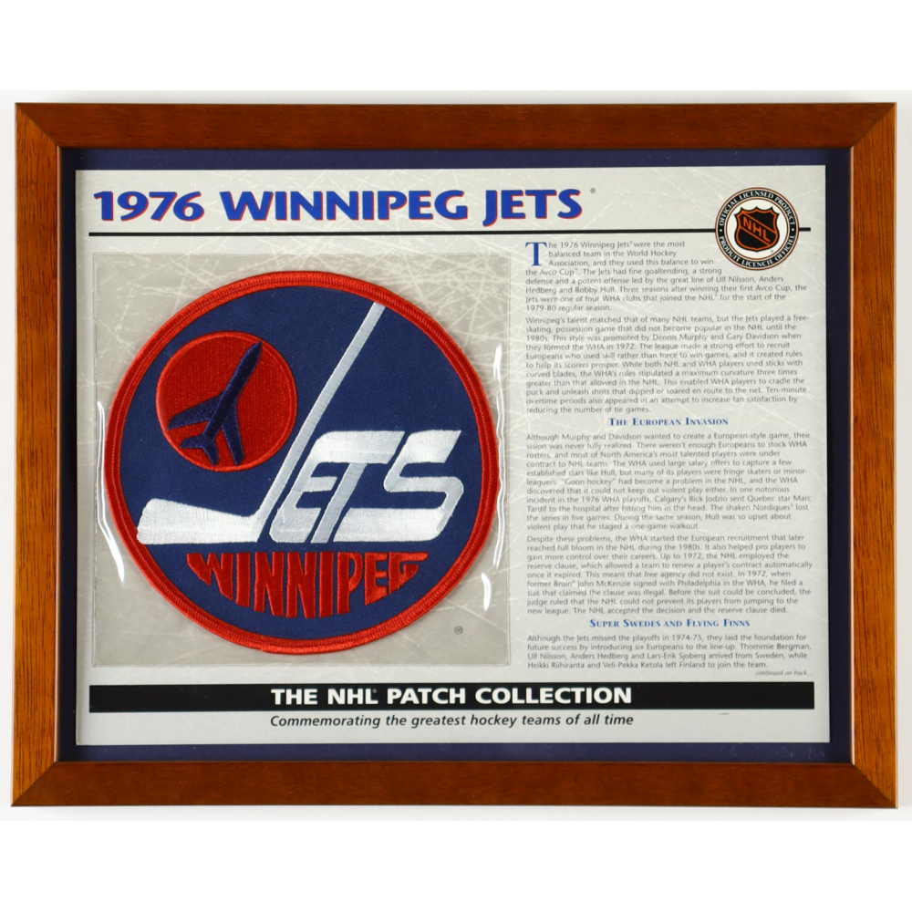 1976 Jets Uniform Patch Custom Framed Display | Pristine Auction