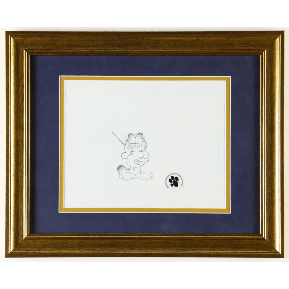 Original "Garfield" Custom Framed Sketch Display | Pristine Auction