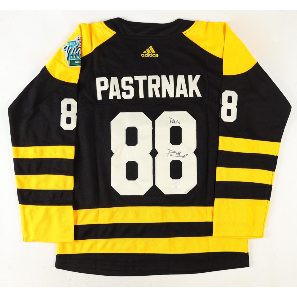 David Pastrnak Signed Bruins Jersey Inscribed "Pasta" (JSA) | Pristine ...