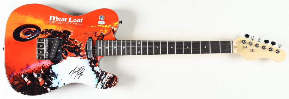 Meat Loaf Signed "Bat Out of Hell" Custom 39" Electric Guitar ...