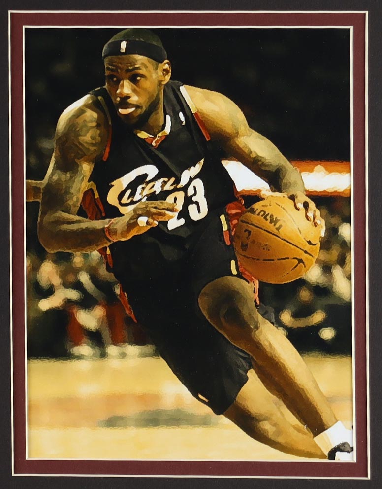 LeBron James Cavaliers Custom Framed Jersey Display with Jersey Pin ...