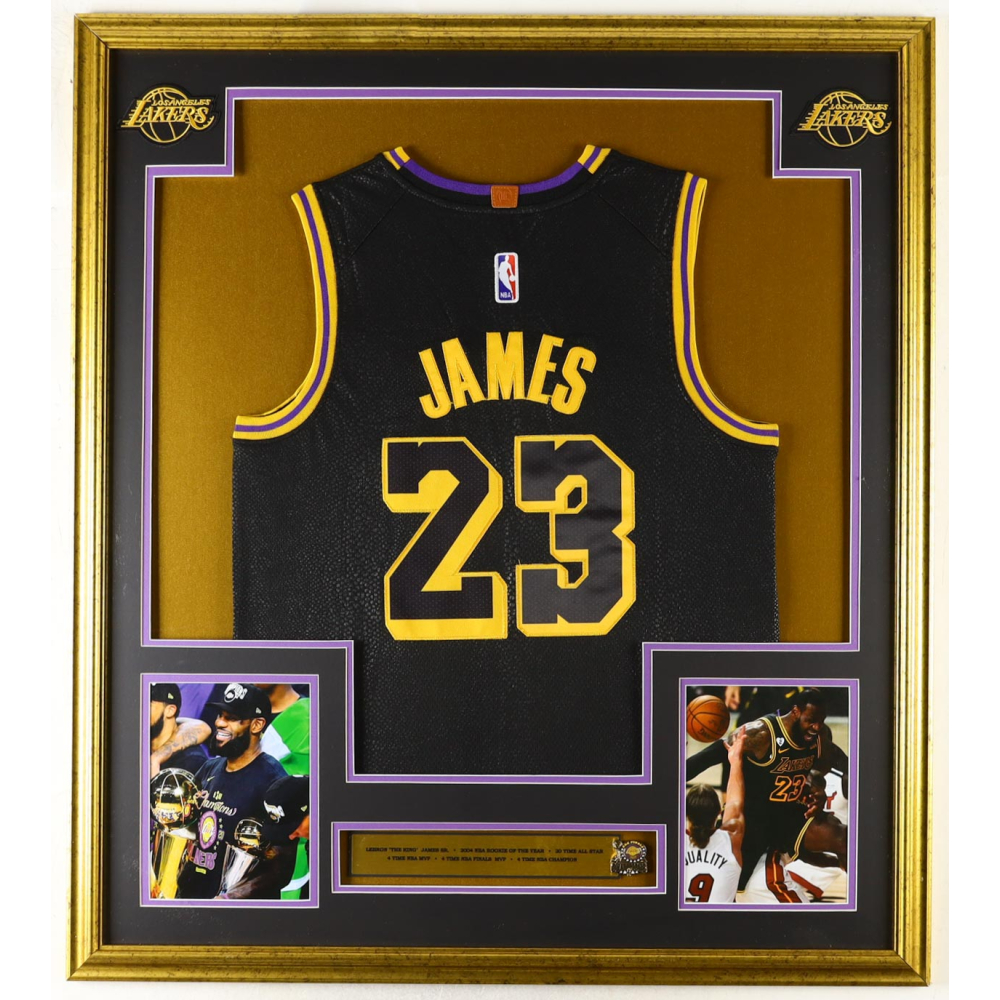 LeBron James Lakers Custom Framed Jersey Display with 2020 NBA ...