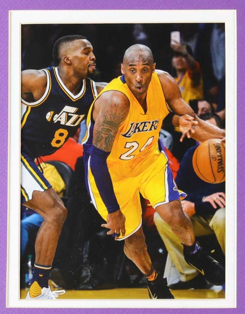 Kobe Bryant Custom Framed Jersey Display With 2001 NBA Champions Pin ...