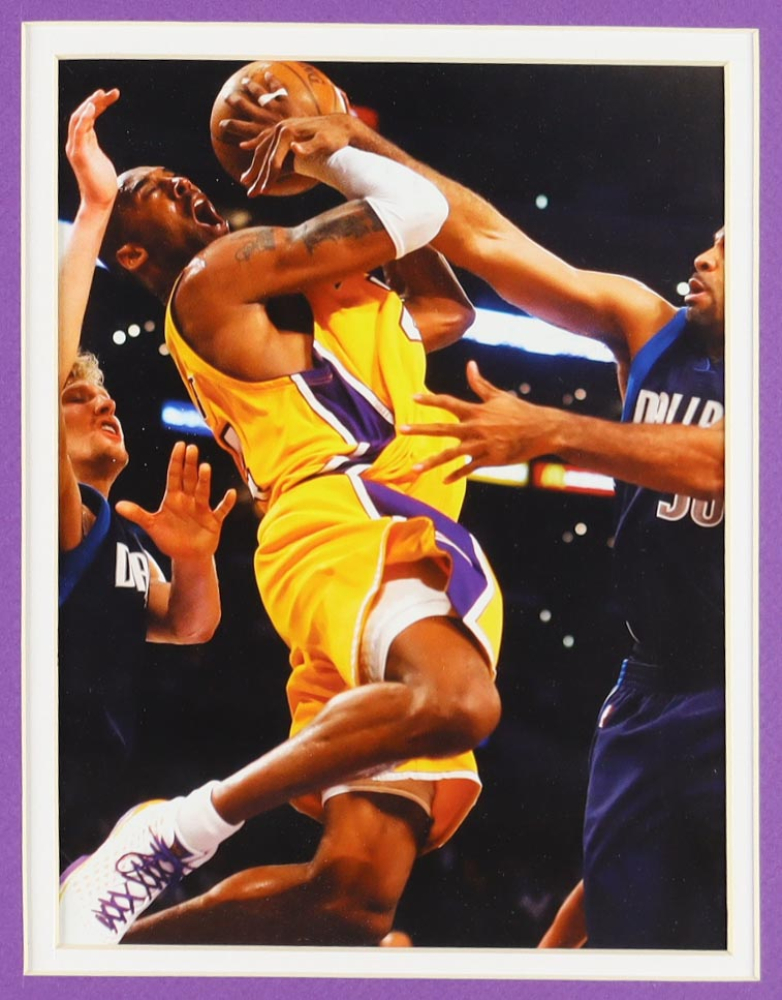 Kobe Bryant Custom Framed Jersey Display With 2001 NBA Champions Pin ...